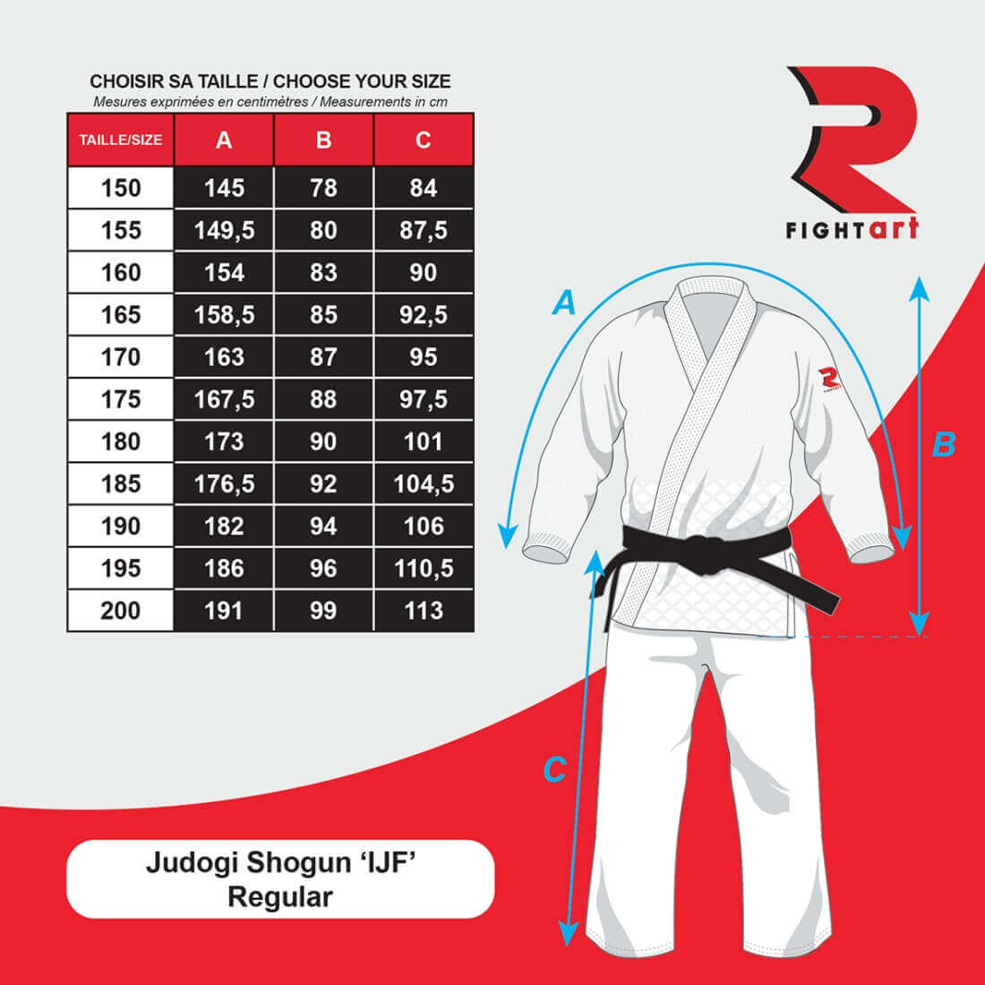 Kimono Judo Compétition IJF - Blanc -Modèle Shogun-taille | Karate-gi